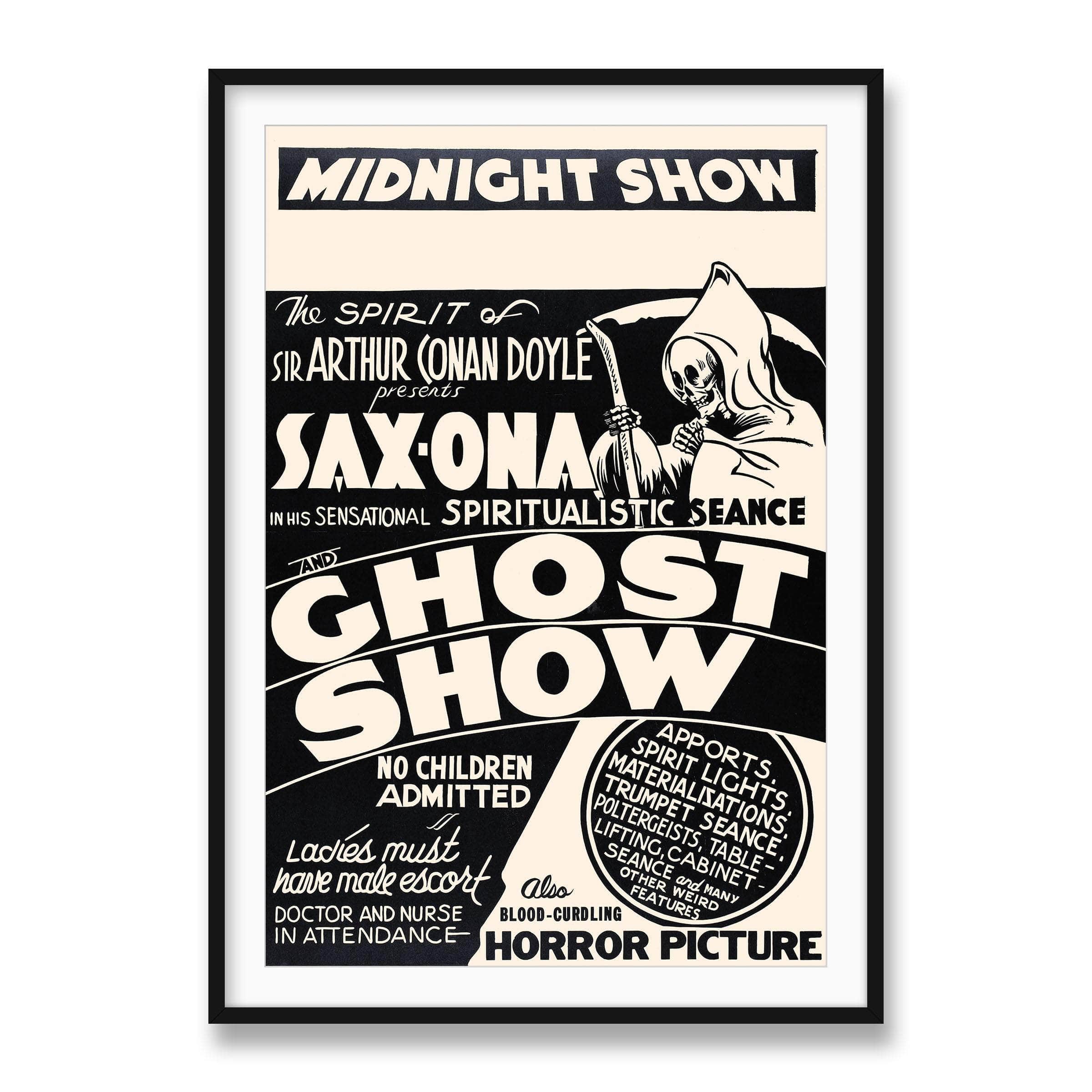 Midnight Show | Framed Vintage Poster by Midnight Archive, Curated by ...